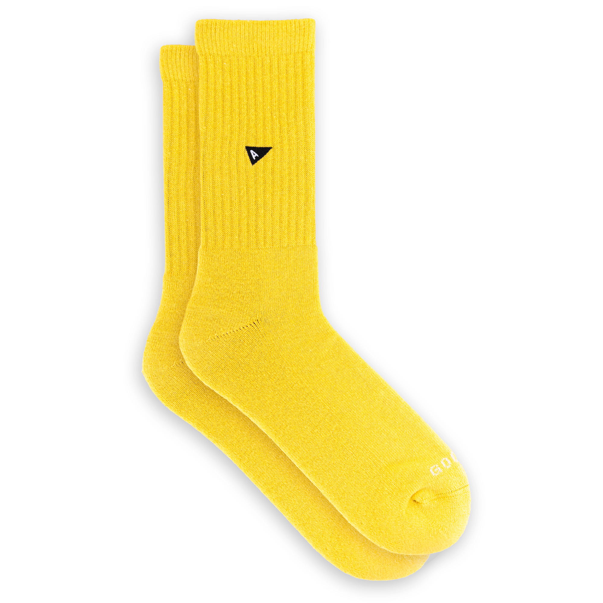 Arvin Goods Crew Sock – Sun | Solid Seasonal Color, Made in Portugal